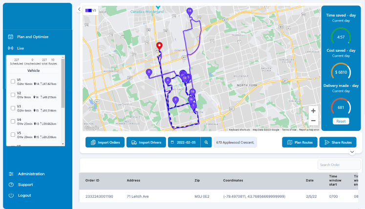 Smart Delivery Routing with Quantum Optimization